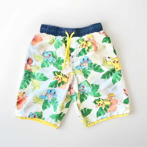 Pokemon | Swim | Pokemon Sz 8 Boys Pikachu Charizard Swim Trunks Palm ...
